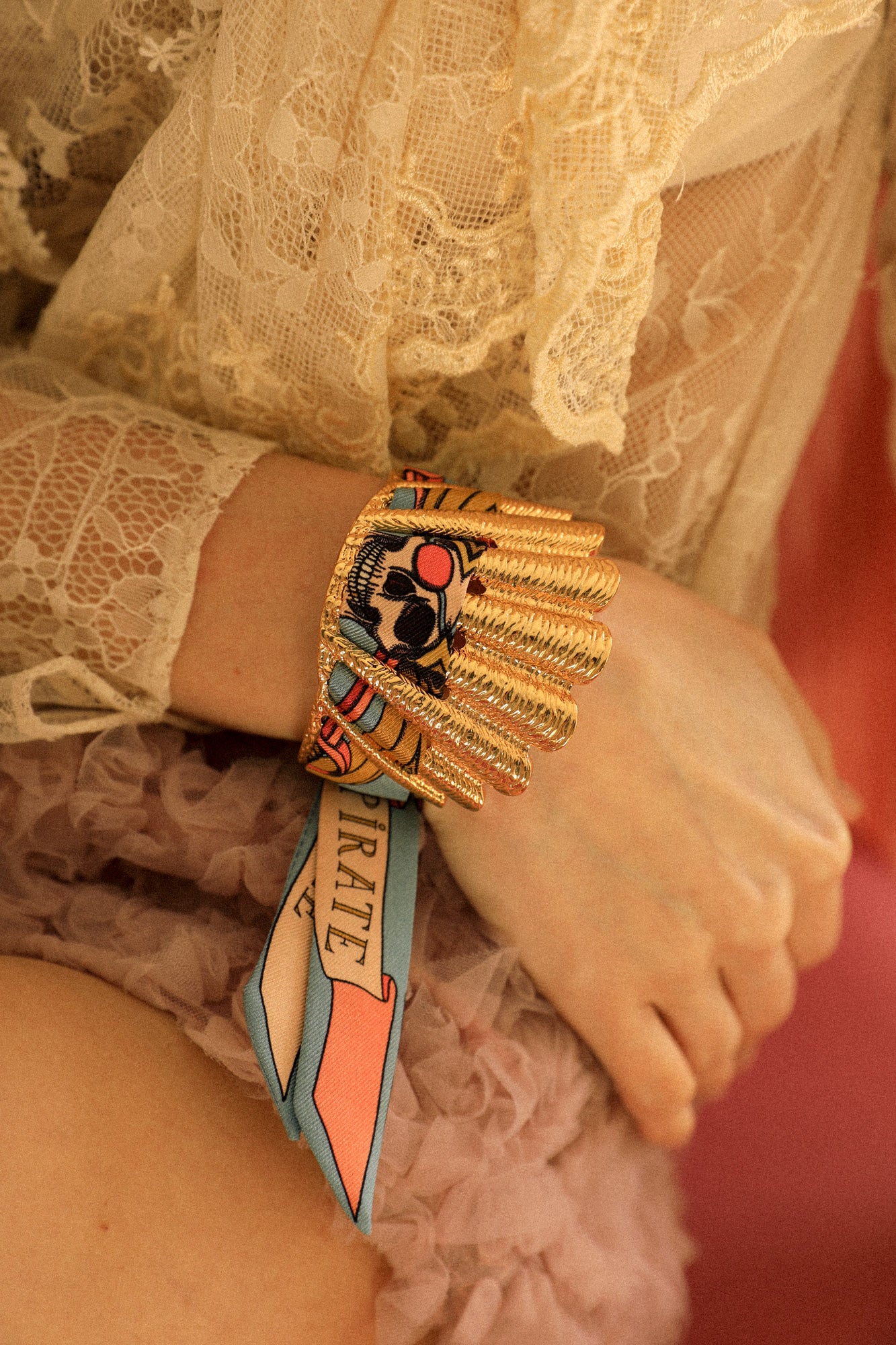 Shell cuff and colorful pirate ribbon – An-née